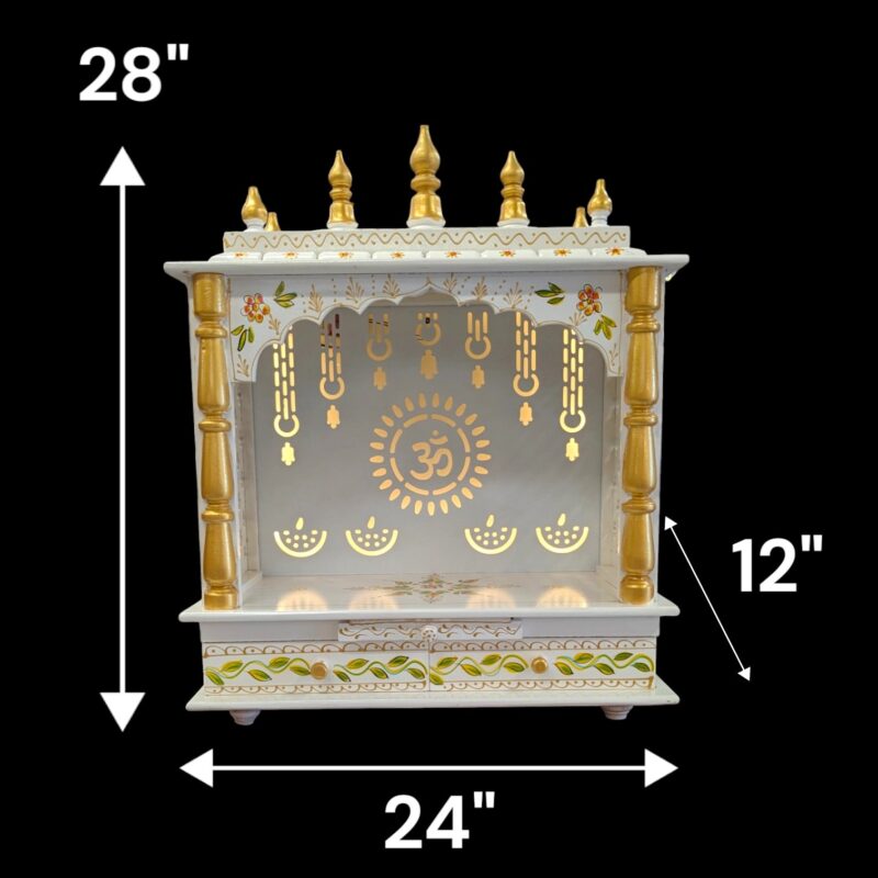 Buy online Wooden Home Temple, Puja Mandir in Canada / USA | Exclusive ...